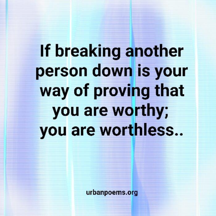 Worth Is In Integrity - Urban Poems
